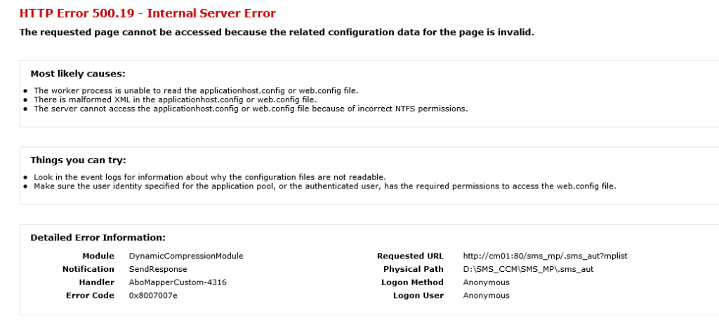 SCCM PXE boot failed after unintall WSUS. - Sandy's blog